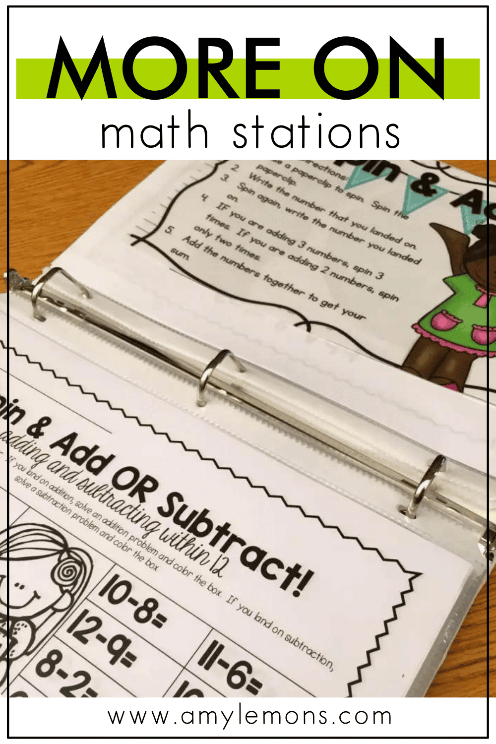 More on Math Stations! - Amy Lemons