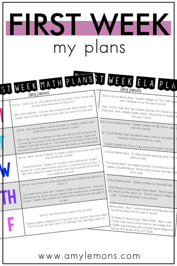 When: My First Week! - Amy Lemons