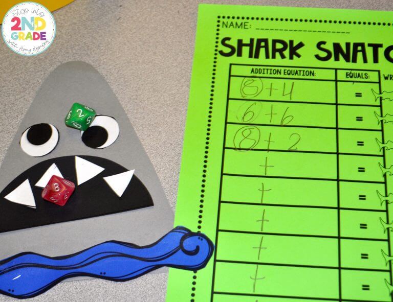 Shark Snatchers! {With a Number Line FREEBIE} - Amy Lemons