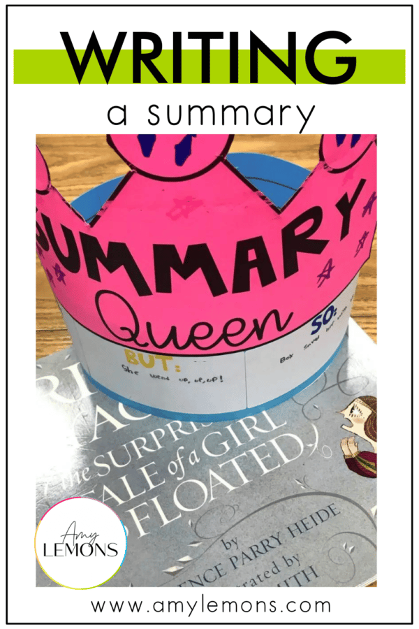 More on Writing a Summary! - Amy Lemons