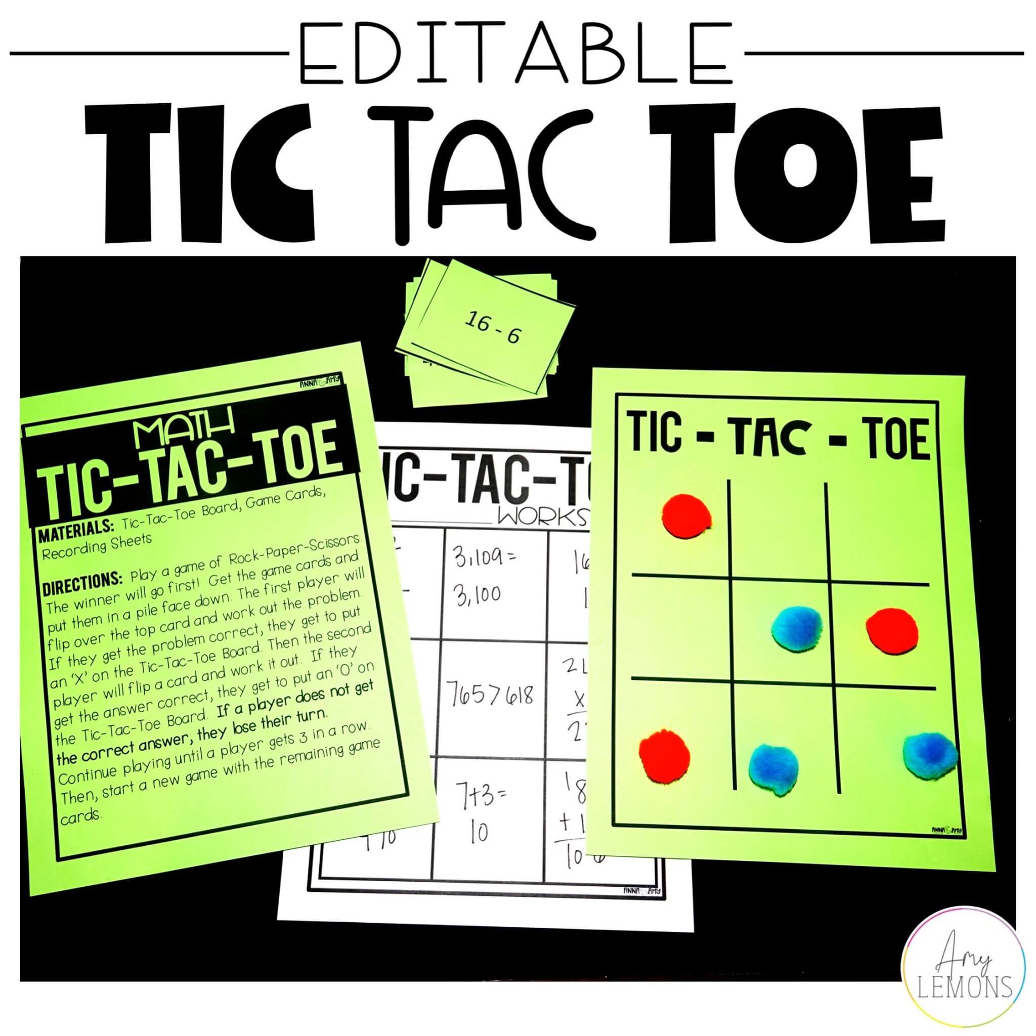 No Prep Math Games for Any Grade Level - Amy Lemons