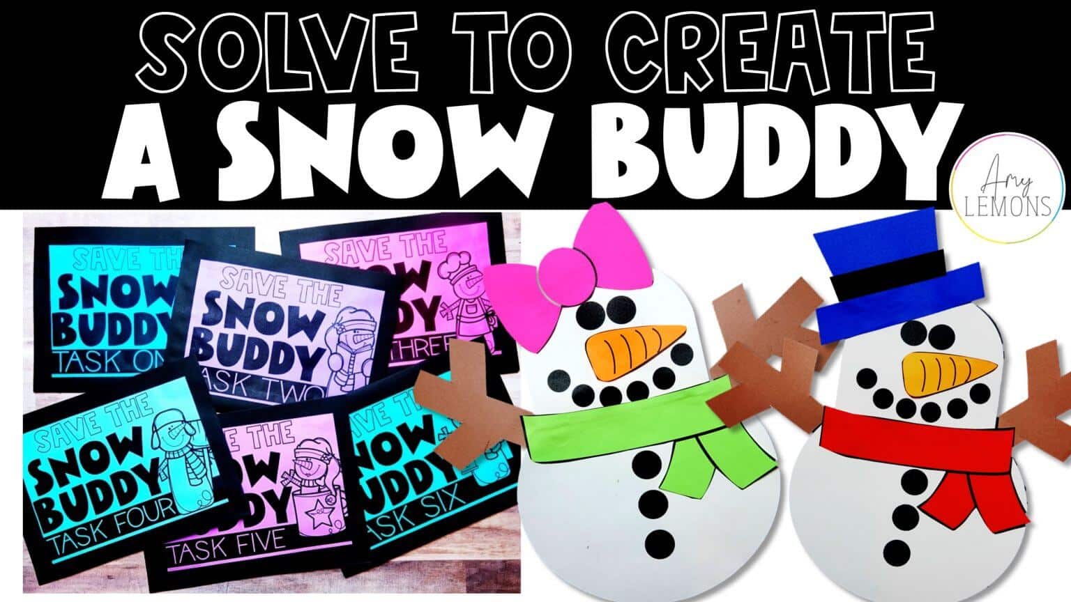 Solve to Create a Snowman - Amy Lemons