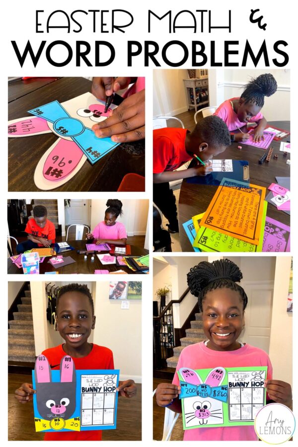 Easter Math and Word Problems - Amy Lemons