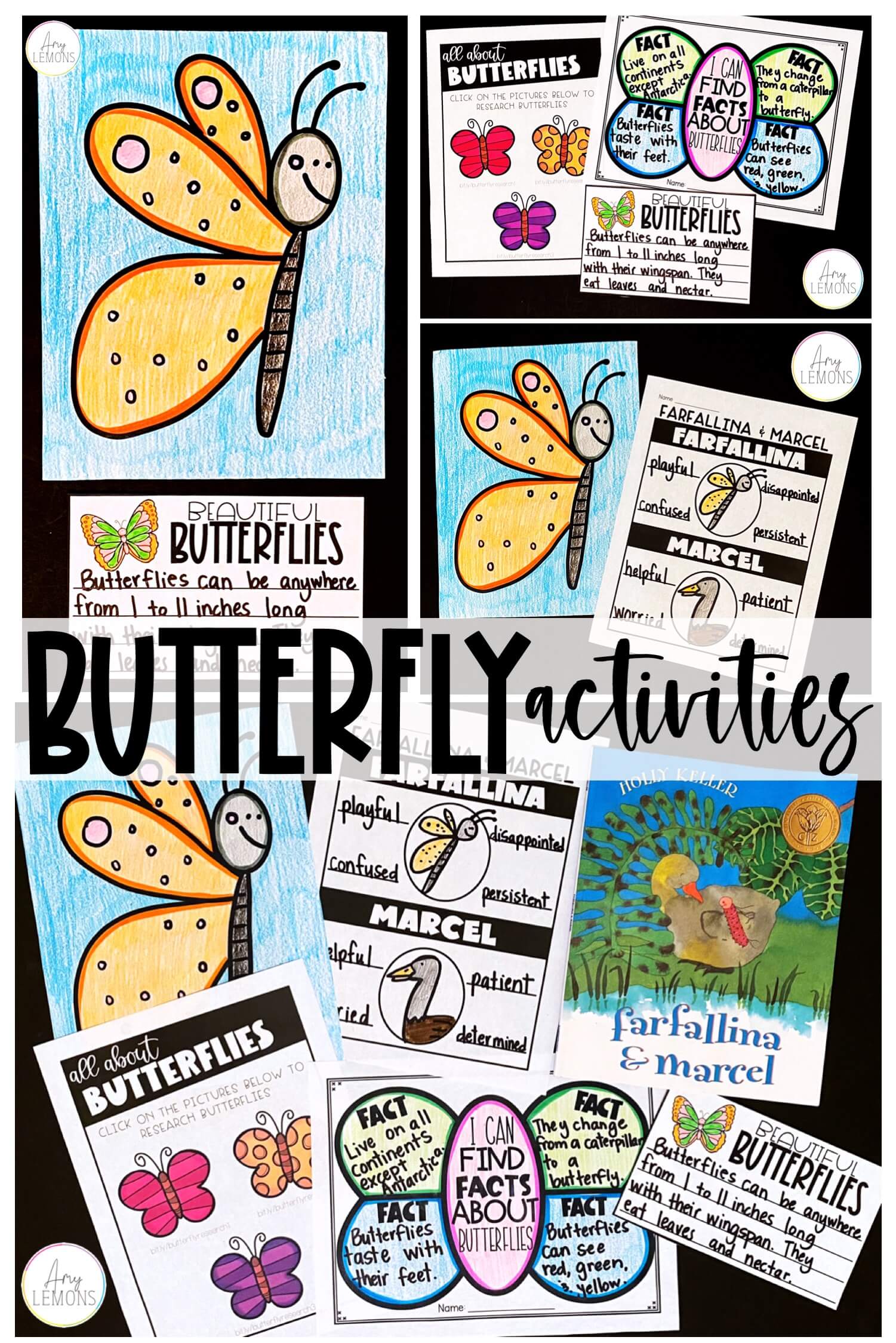 Butterfly Activities with FREEBIES - Amy Lemons