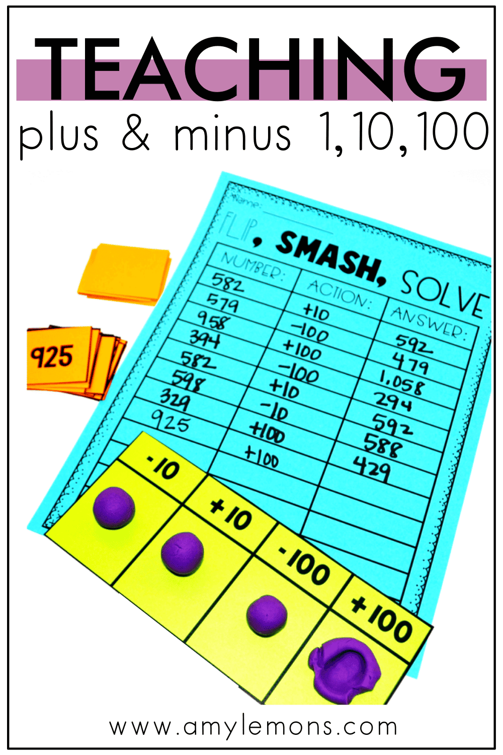 Teaching Strategies For Plus And Minus 1 10 100 Amy Lemons