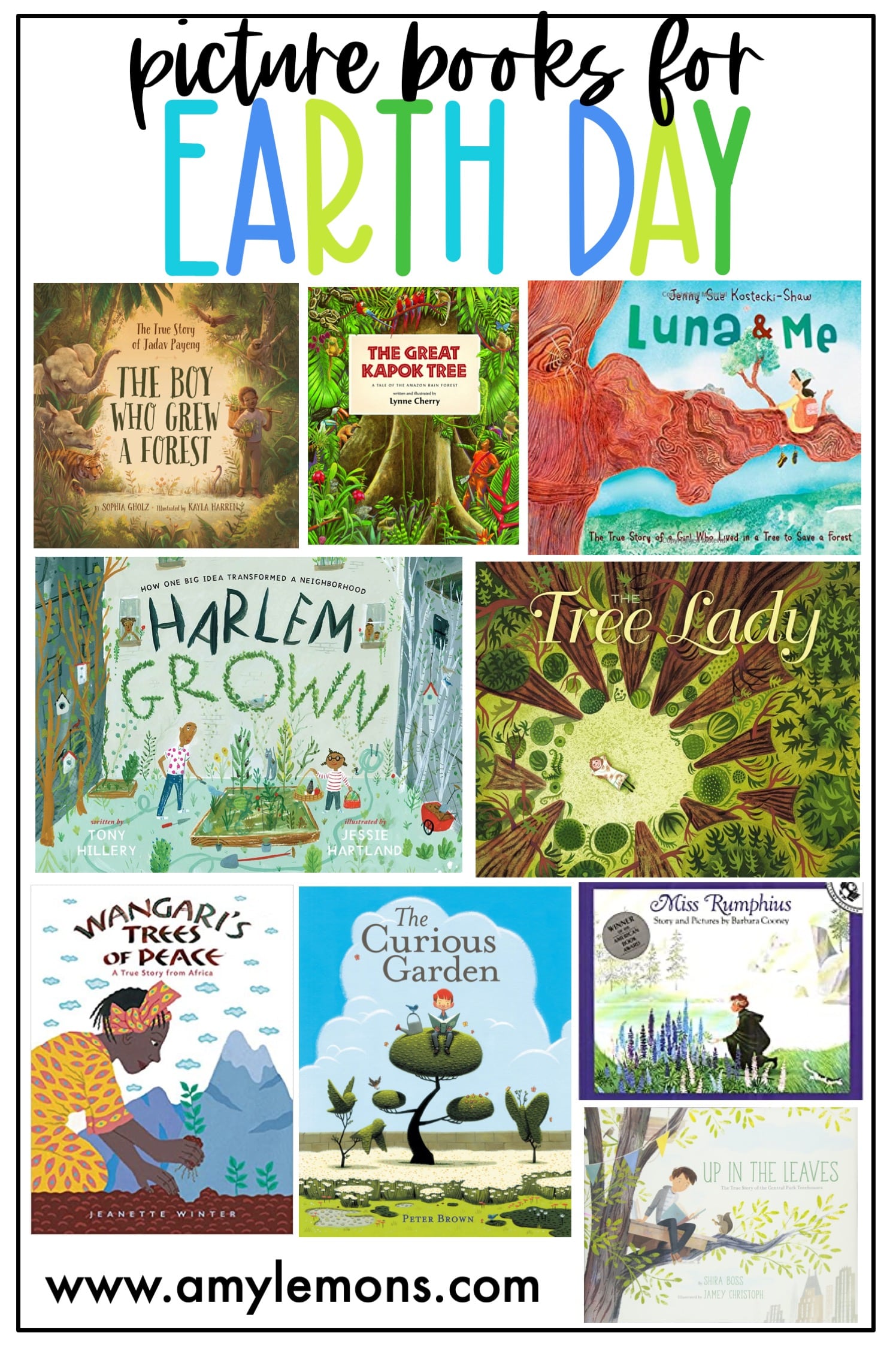 Earth Day Directed Drawing and Picture Book Ideas - Amy Lemons
