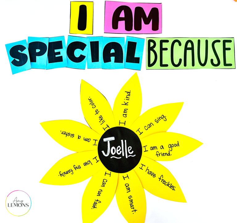 I am Special Back to School Craft - Amy Lemons