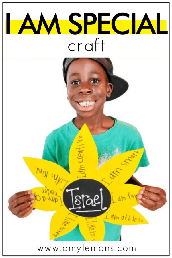 I am Special Back to School Craft - Amy Lemons