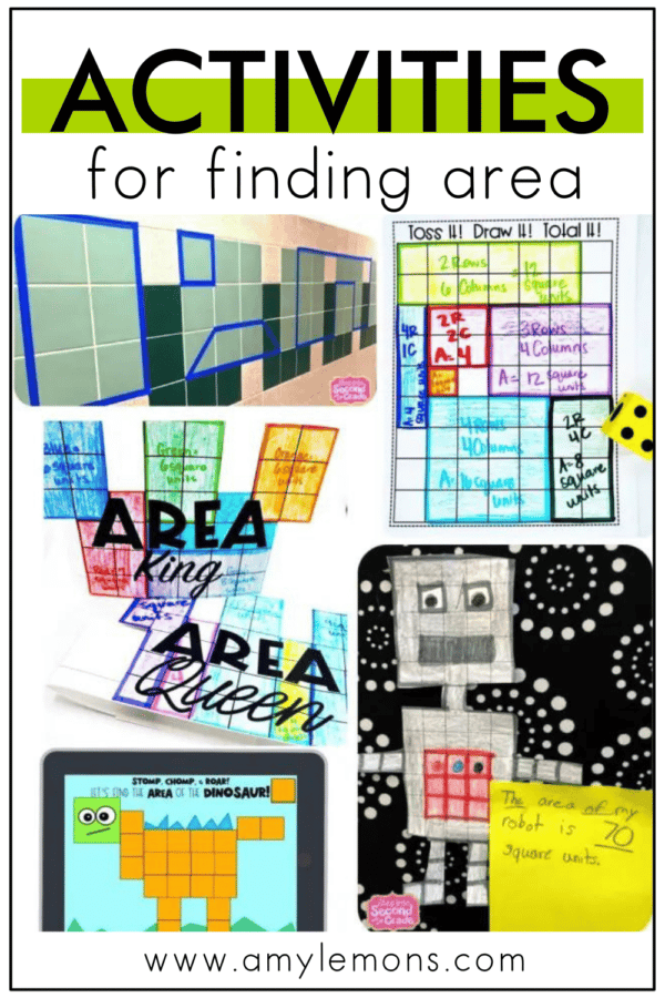 5 Activities for Finding Area in the Classroom - Amy Lemons