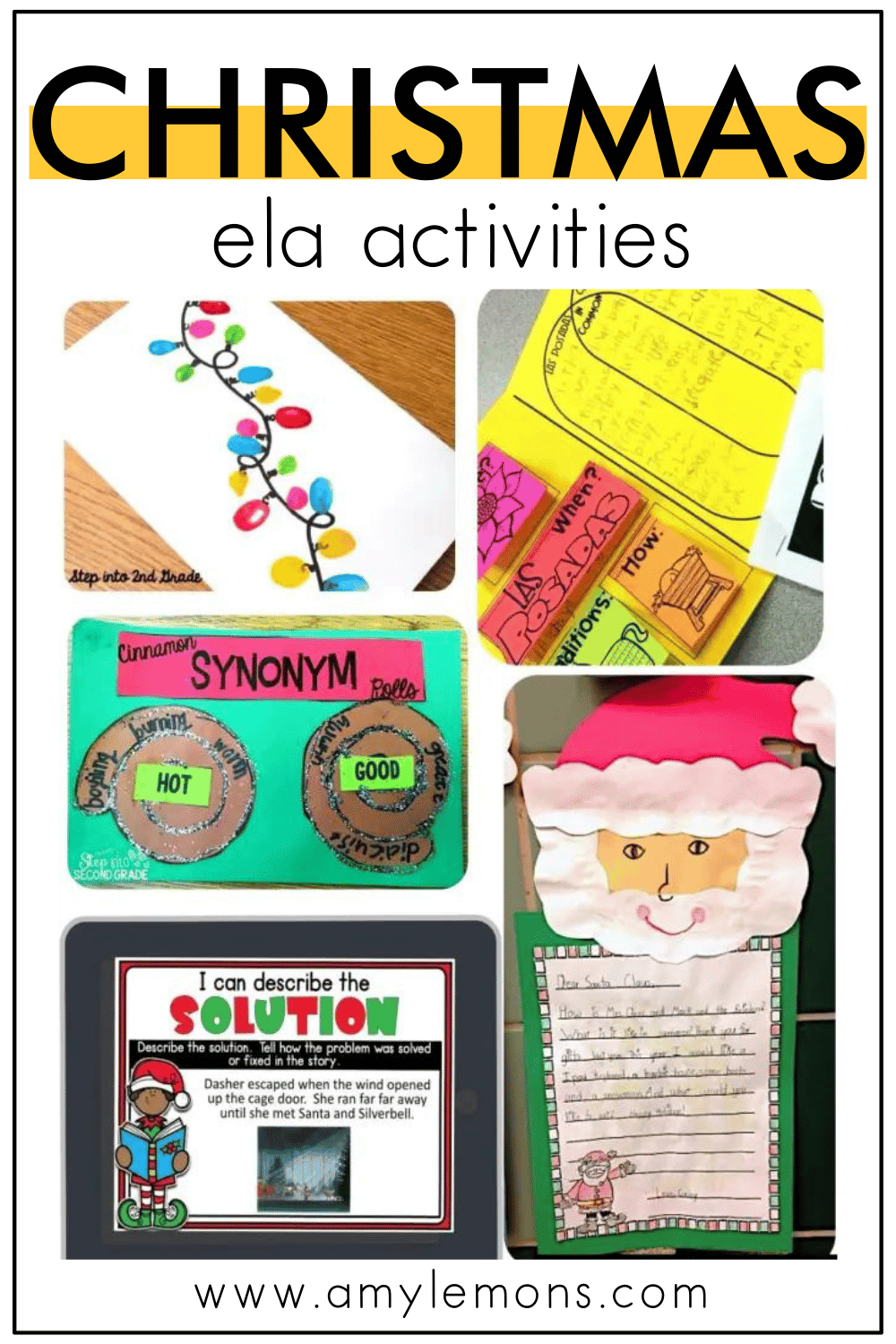 Christmas ELA Activities with Freebies! - Amy Lemons