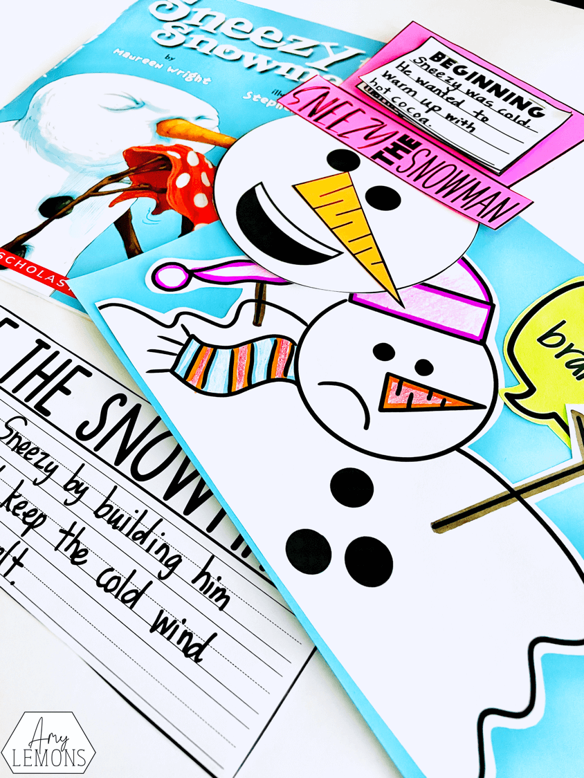 Sneezy the Snowman Classroom Activities - Amy Lemons