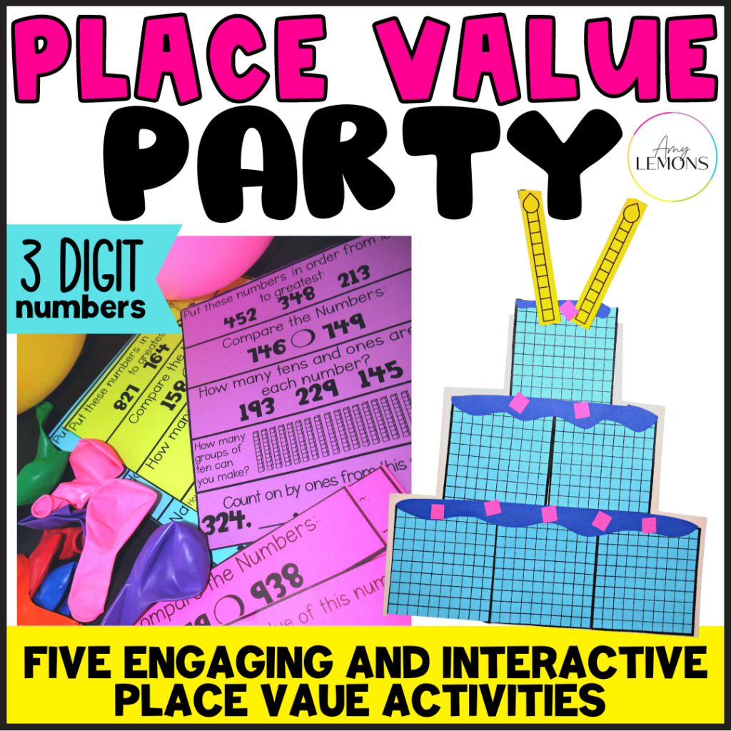 3 Digit Place Value Party Activities - Amy Lemons