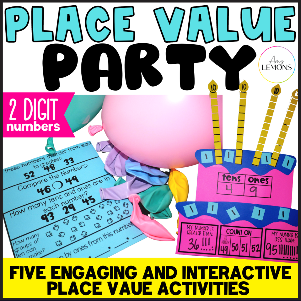 2 Digit Place Value Party Activities - Amy Lemons