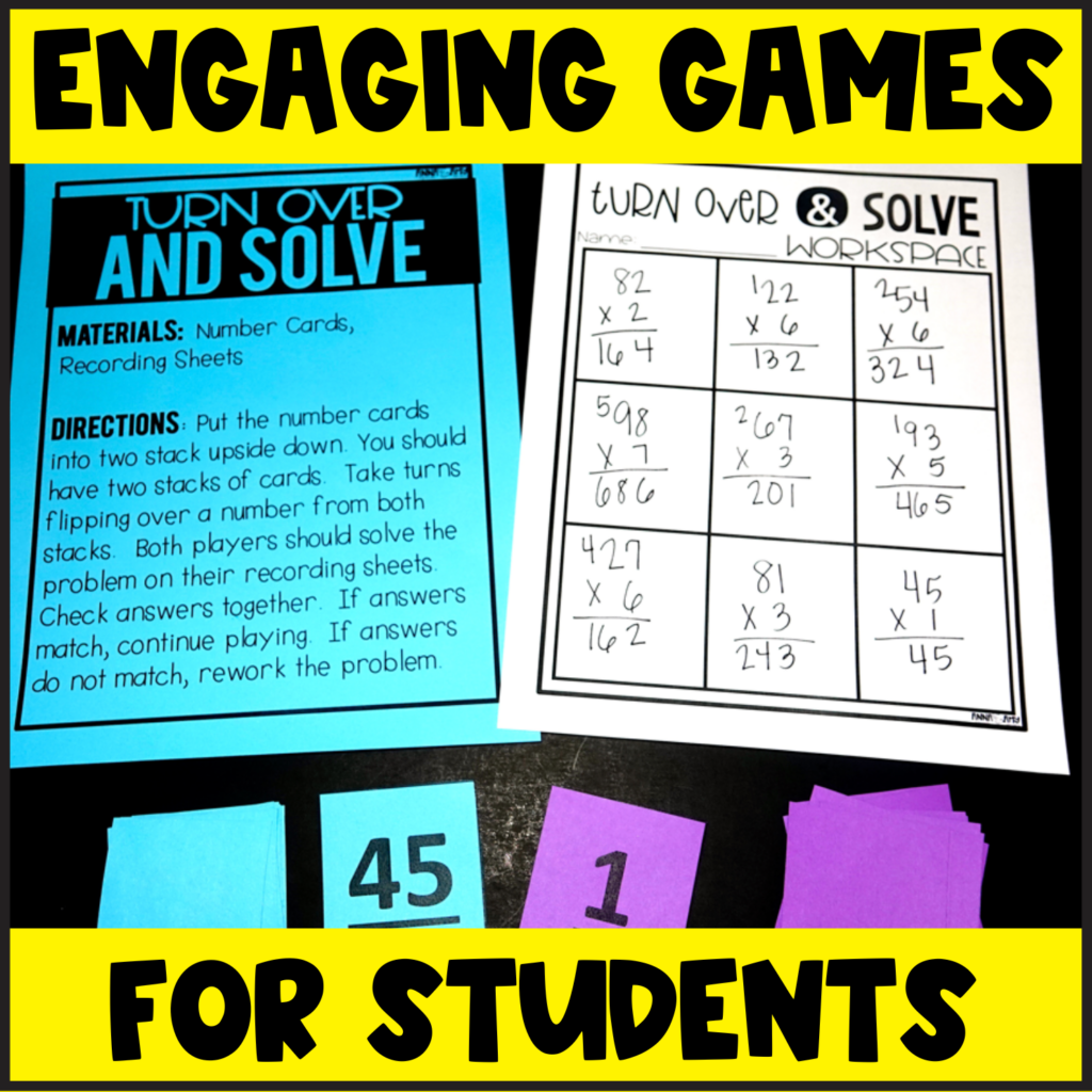 Editable Math Games for Stations or Activities - Amy Lemons