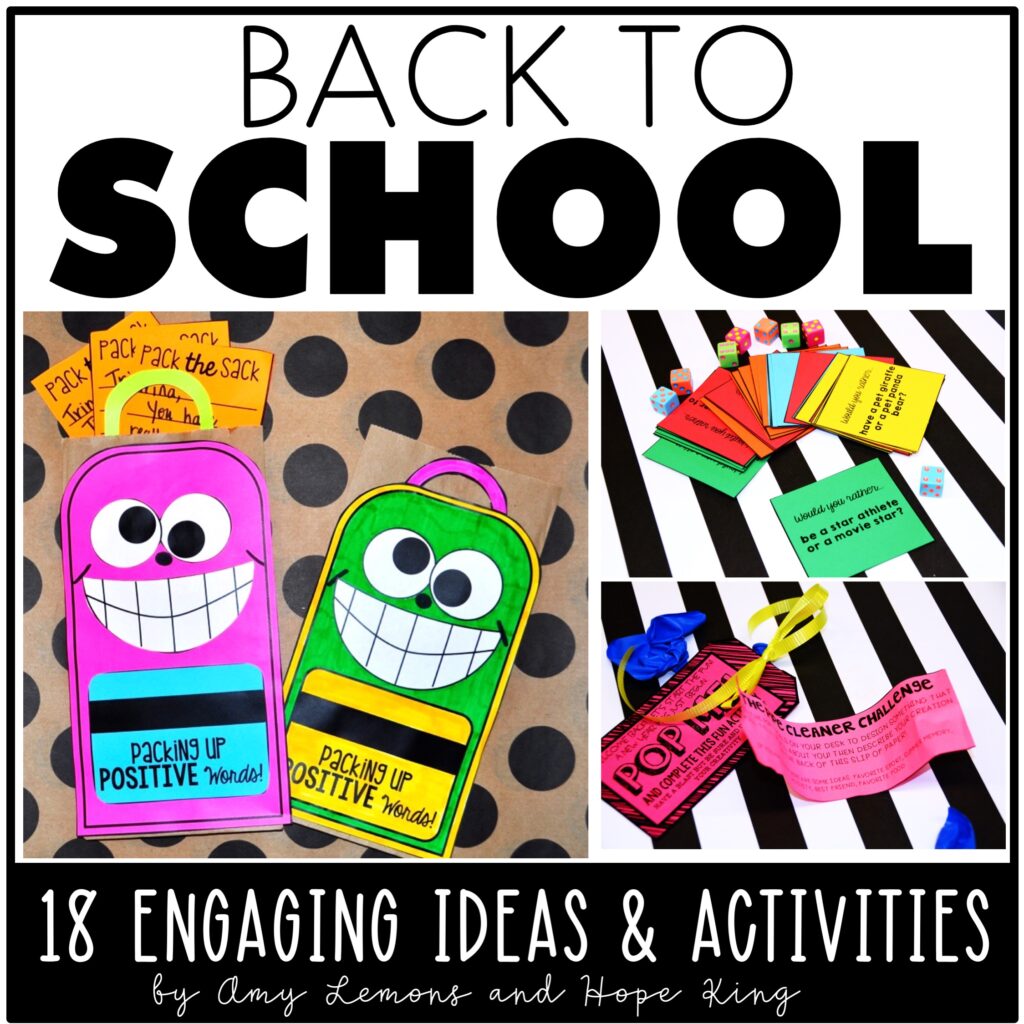 Engagement Made Easy: Back to School Activities - Amy Lemons