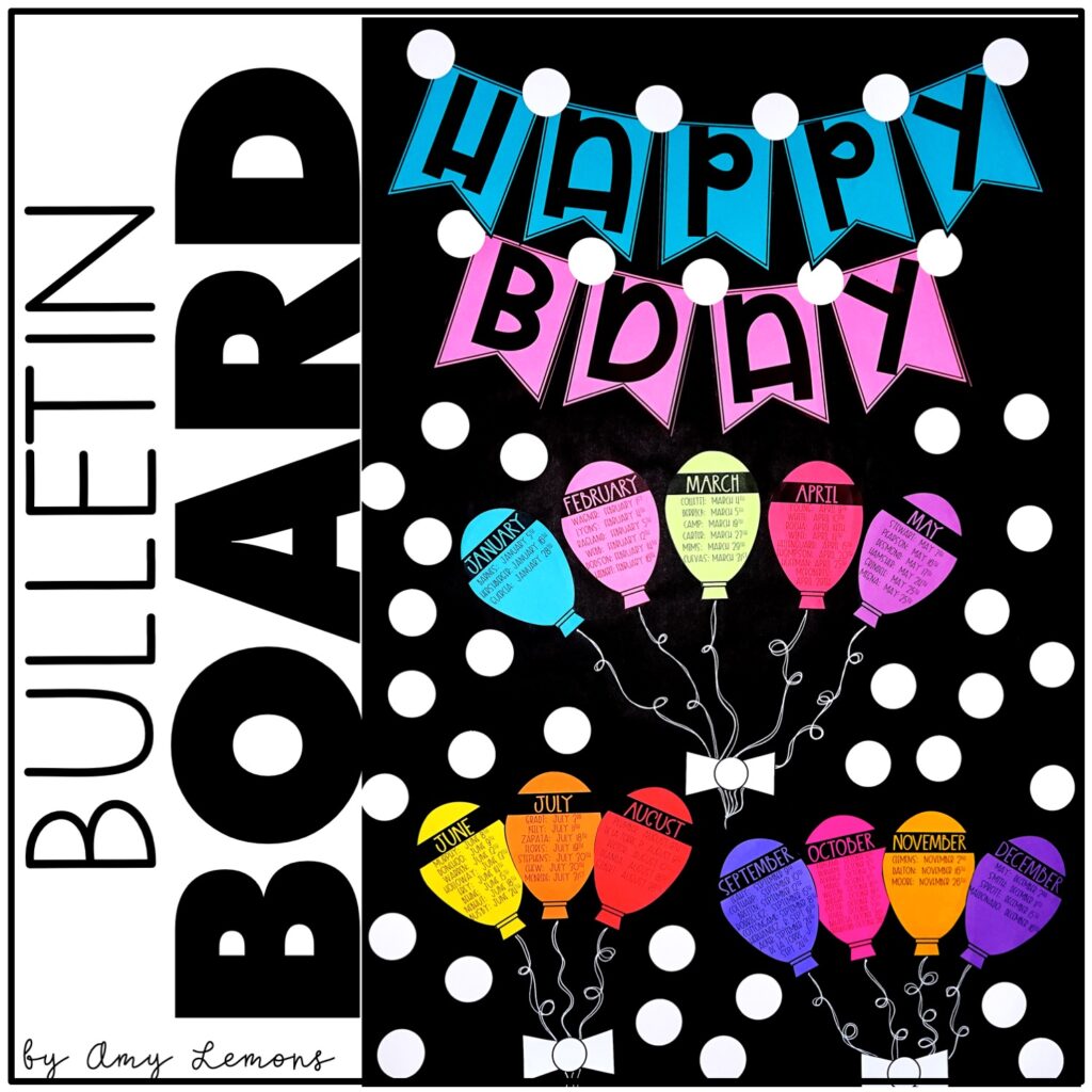 Birthday Banner and Bulletin Board Set - Amy Lemons