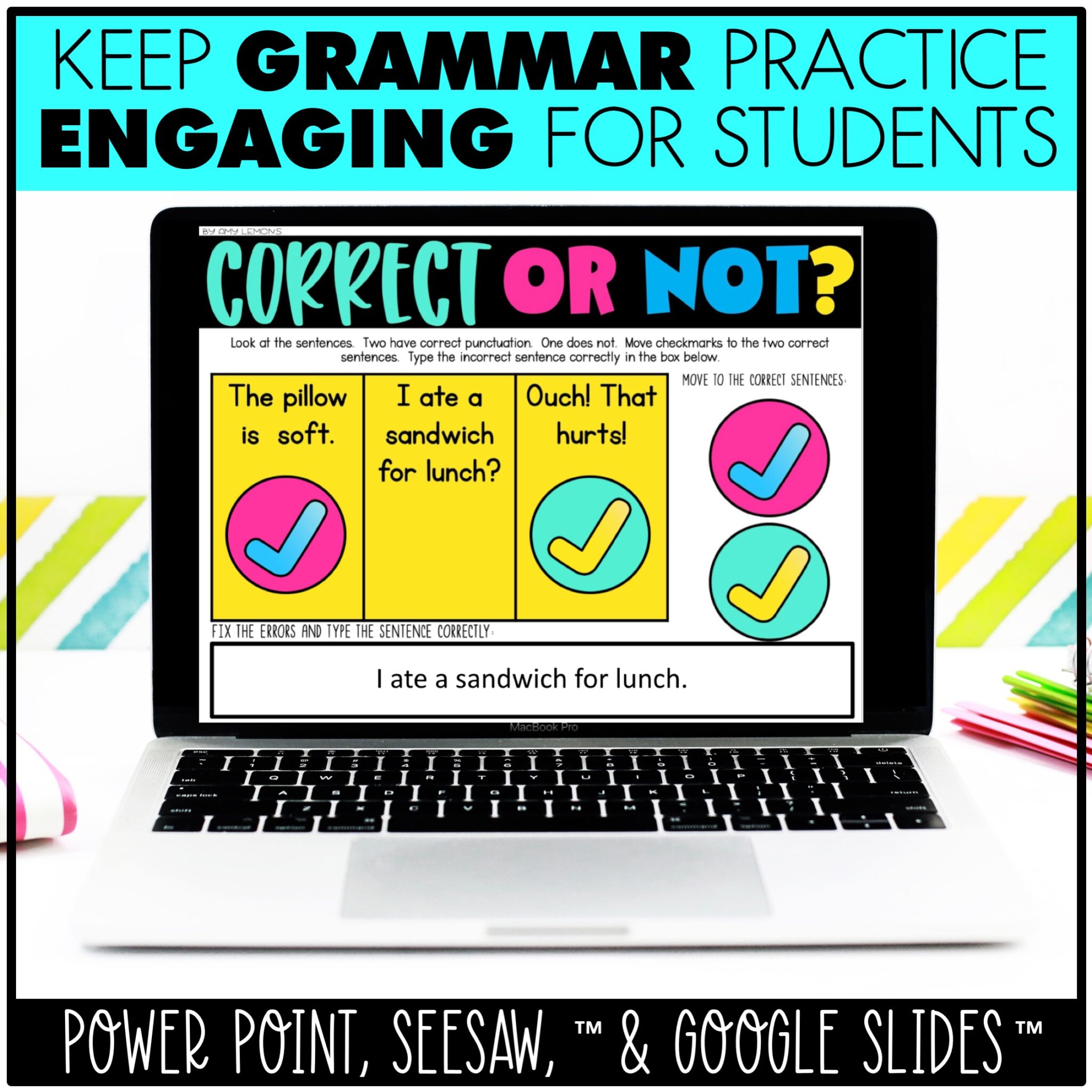 Grammar Bundle: Digital Activities for Seesaw, Google Slides ...