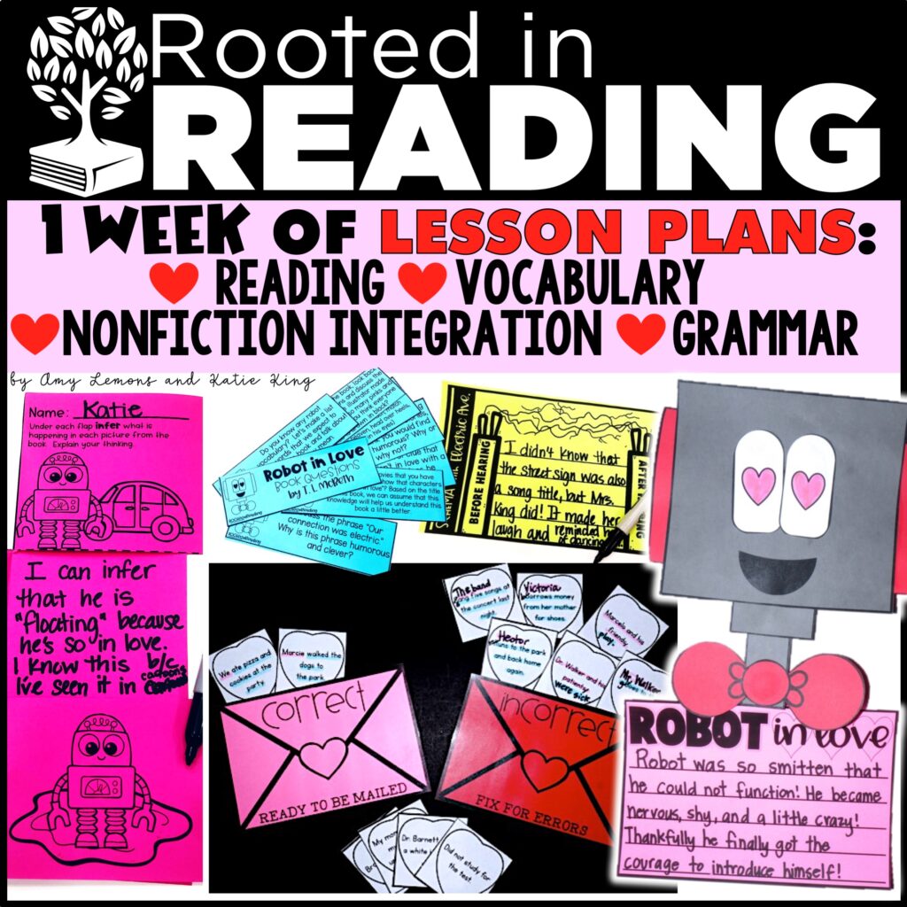Rooted in Reading: Robot in Love (Valentine's Day Activities) - Amy Lemons