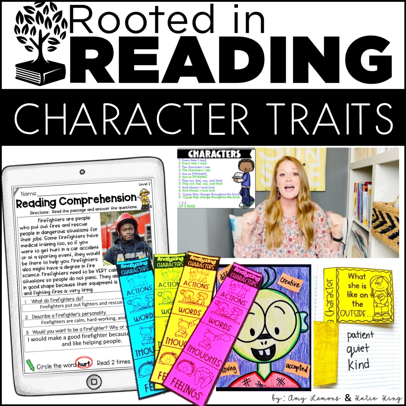 Reading Activities for Character Traits and Analysis - Amy Lemons