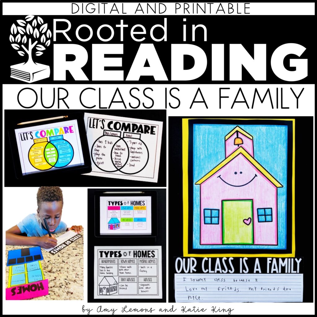 Rooted in Reading Digital and Printable: Our Class is a Family - Amy Lemons