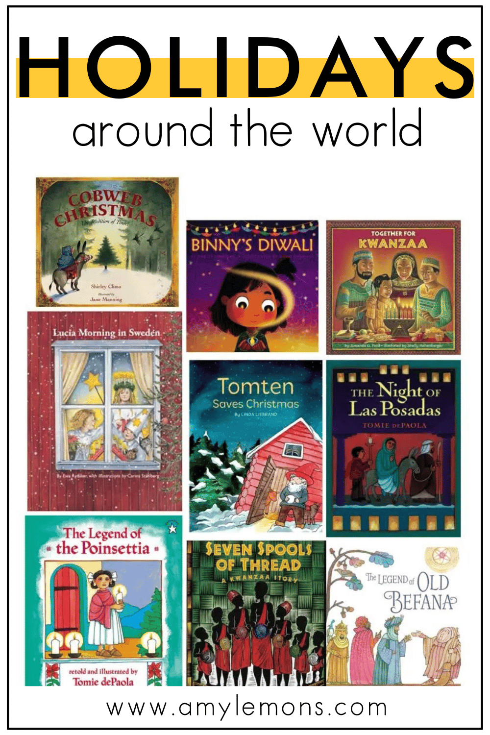 Holidays Around the World with a Freebie - Amy Lemons