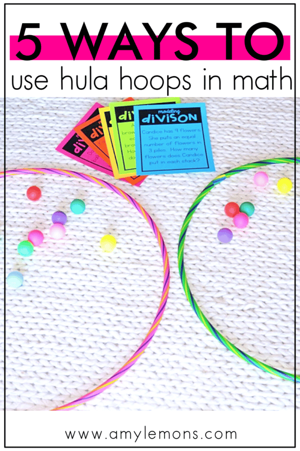 5 Math Activity Ideas Using Hula Hoops - Amy Lemons