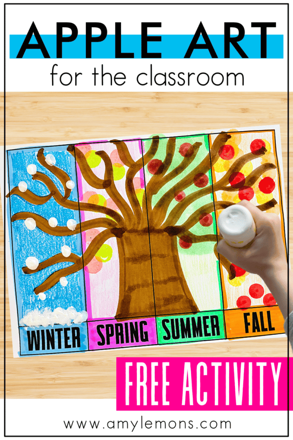 Apple Tree Seasons Art Activity for the Classroom - Amy Lemons