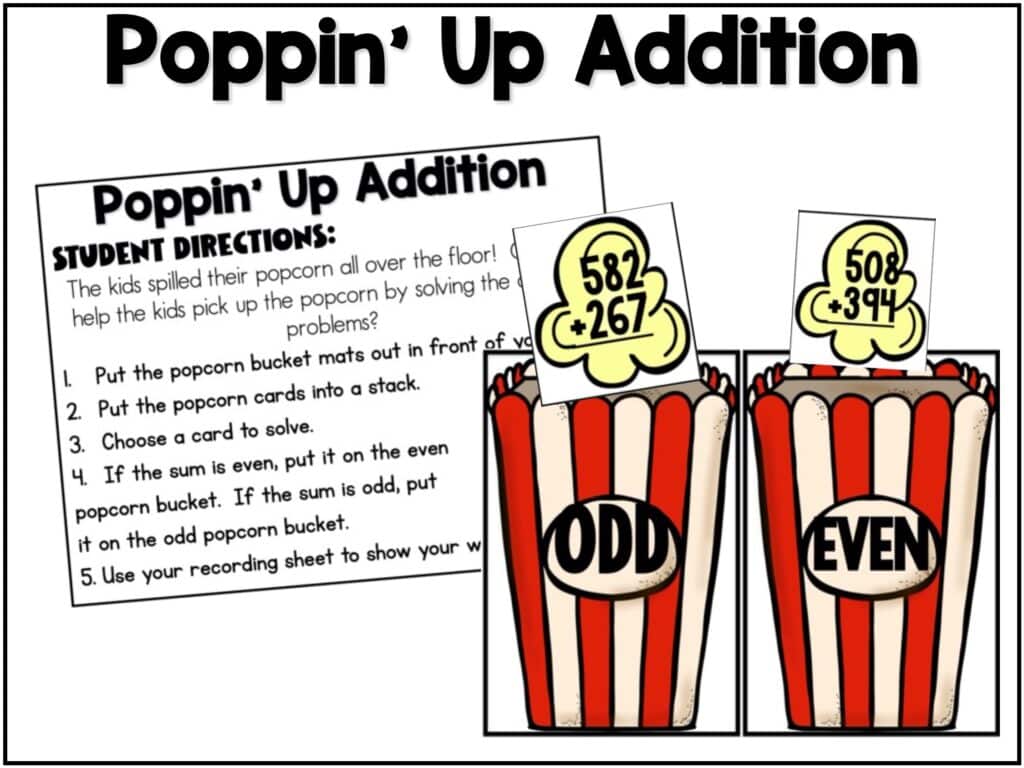 3 Digit Addition and Subtraction Math Stations - Amy Lemons