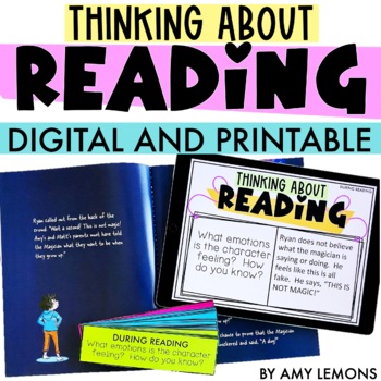 Digital and Printable Thinking About Reading: 50 Book Questions - Amy ...
