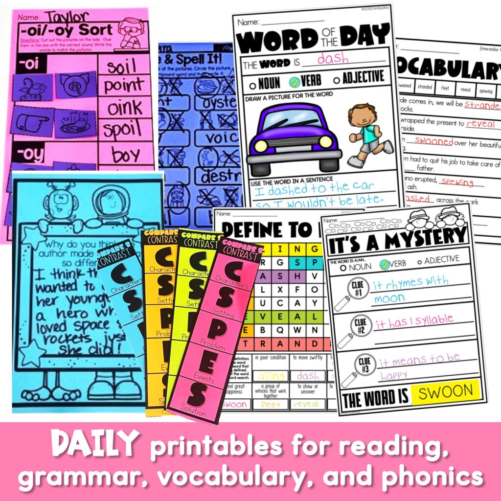 Rooted in Reading 2nd Grade for February Read Aloud Comprehension ...