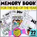 End of the Year Memory Book for Students with Summer Bucket List Craft ...