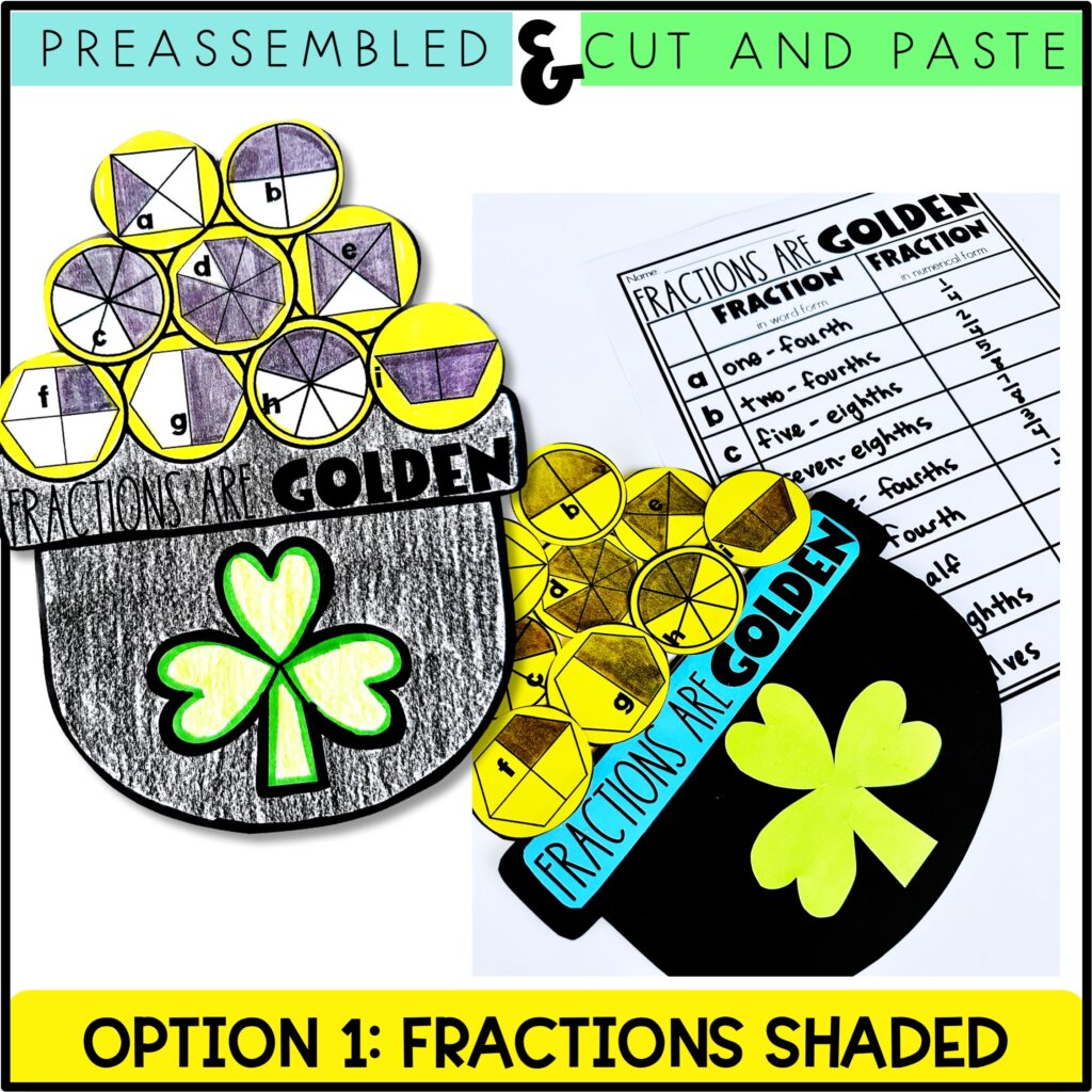 Pot of Gold Fraction Activity for St. Patrick's Day - Amy Lemons