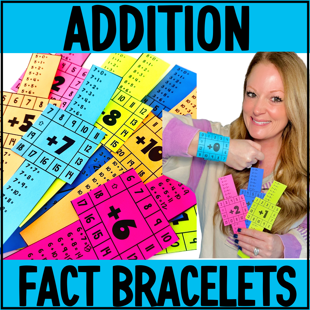FREE Addition Fact Bracelets For Addition Fact Fluency Addition Facts FREE Addition Fact Bracelets For Addition Fact Fluency Addition Facts