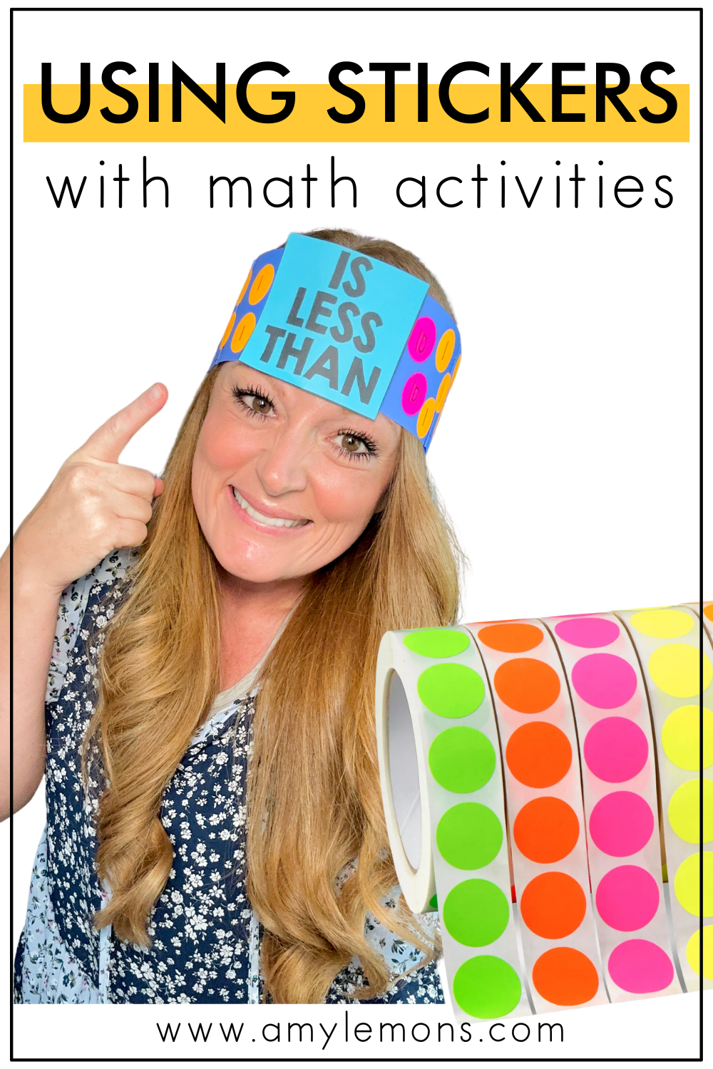 3 Ways to Use Stickers As Visual Aids for Math - Amy Lemons