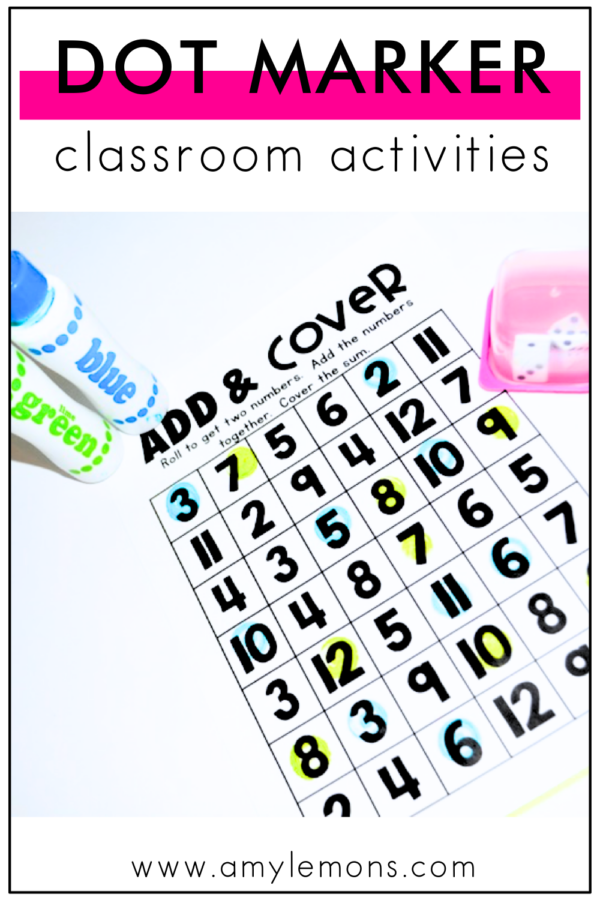 5 Paint Dot Marker Activities for Math in the Classroom - Amy Lemons