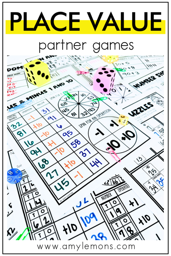 5 Competitive Place Value Partner Activities for Students - Amy Lemons