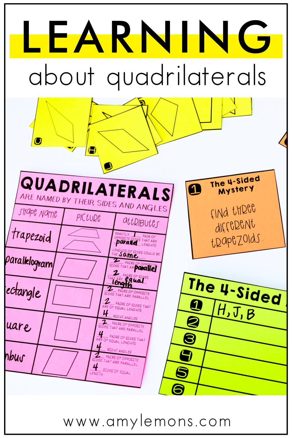 5 Fun and Hands-On Quadrilateral Activities for Your Next Math Lesson ...