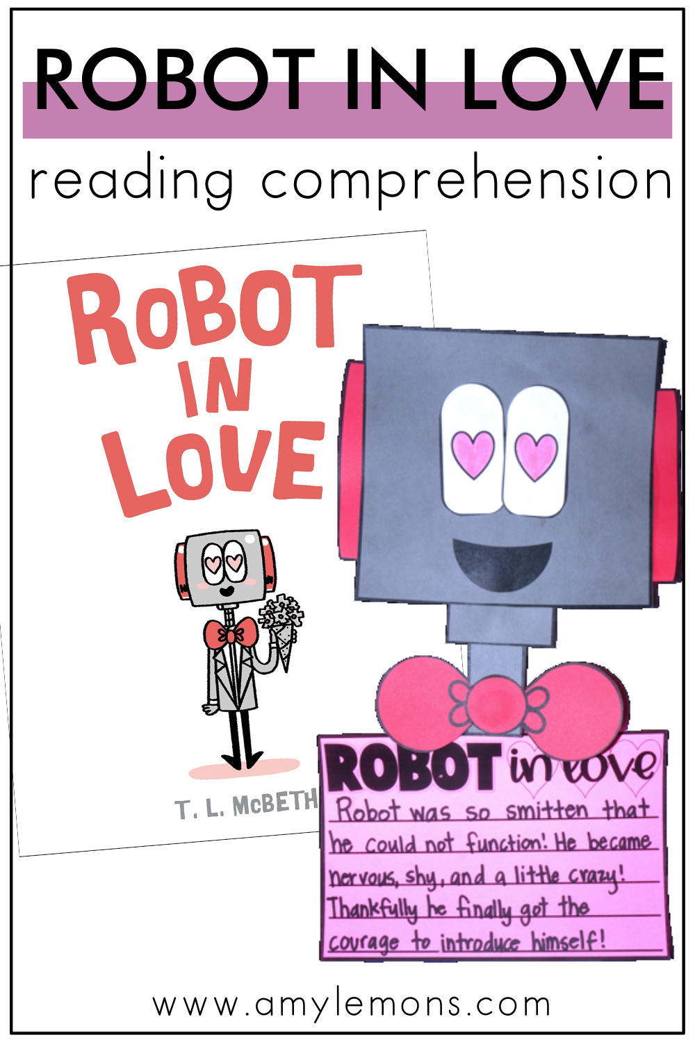 5 Engaging Valentine's Day Reading Comprehension Activities with Robot ...
