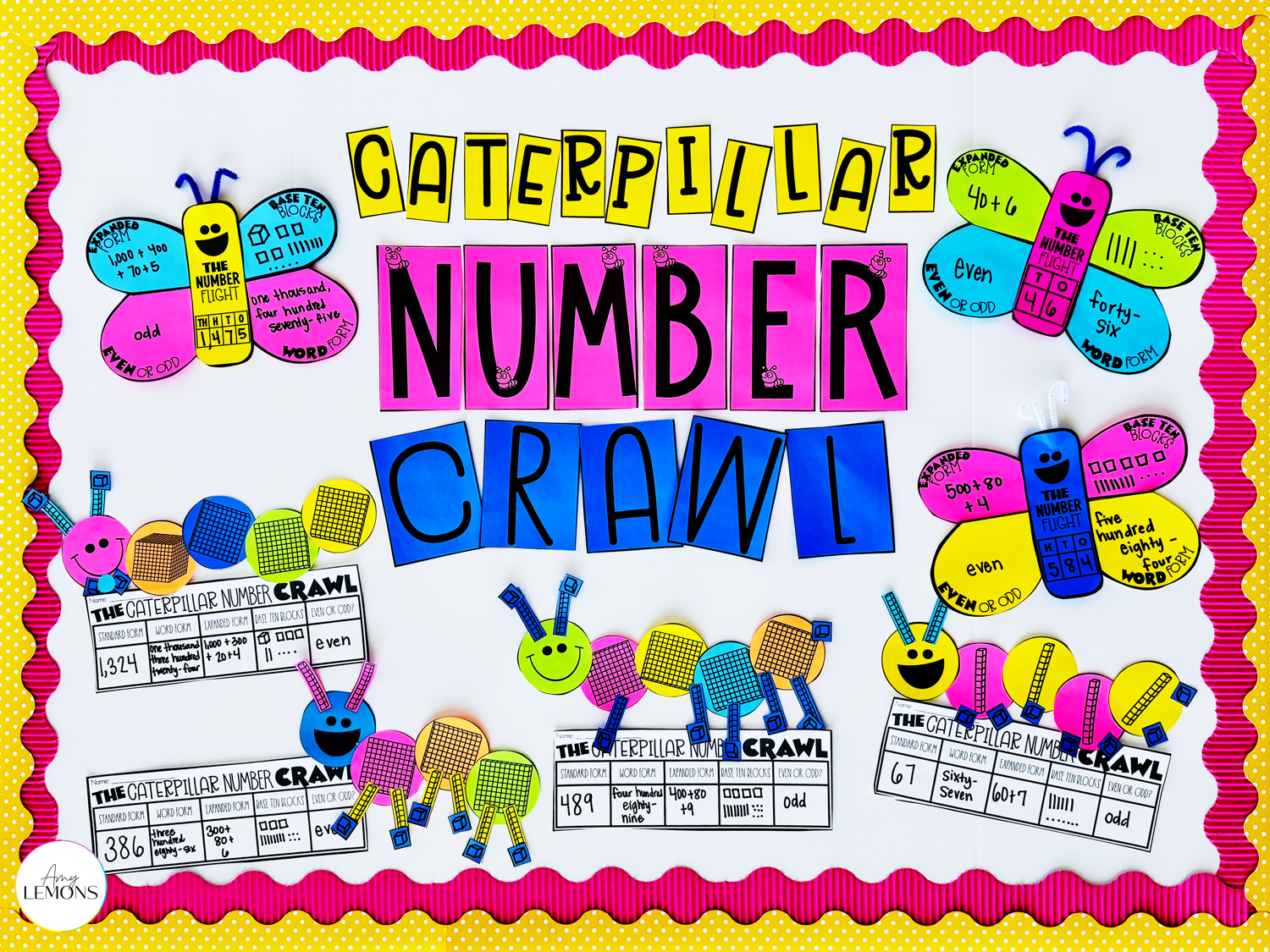 5 Eye-Catching Spring Bulletin Boards Using Math Activities - Amy Lemons