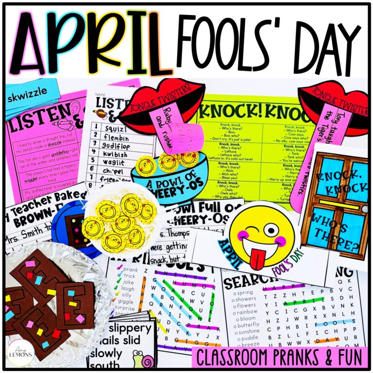April Fools Day Prank Activities | Word Search, Spelling Test, Knock ...