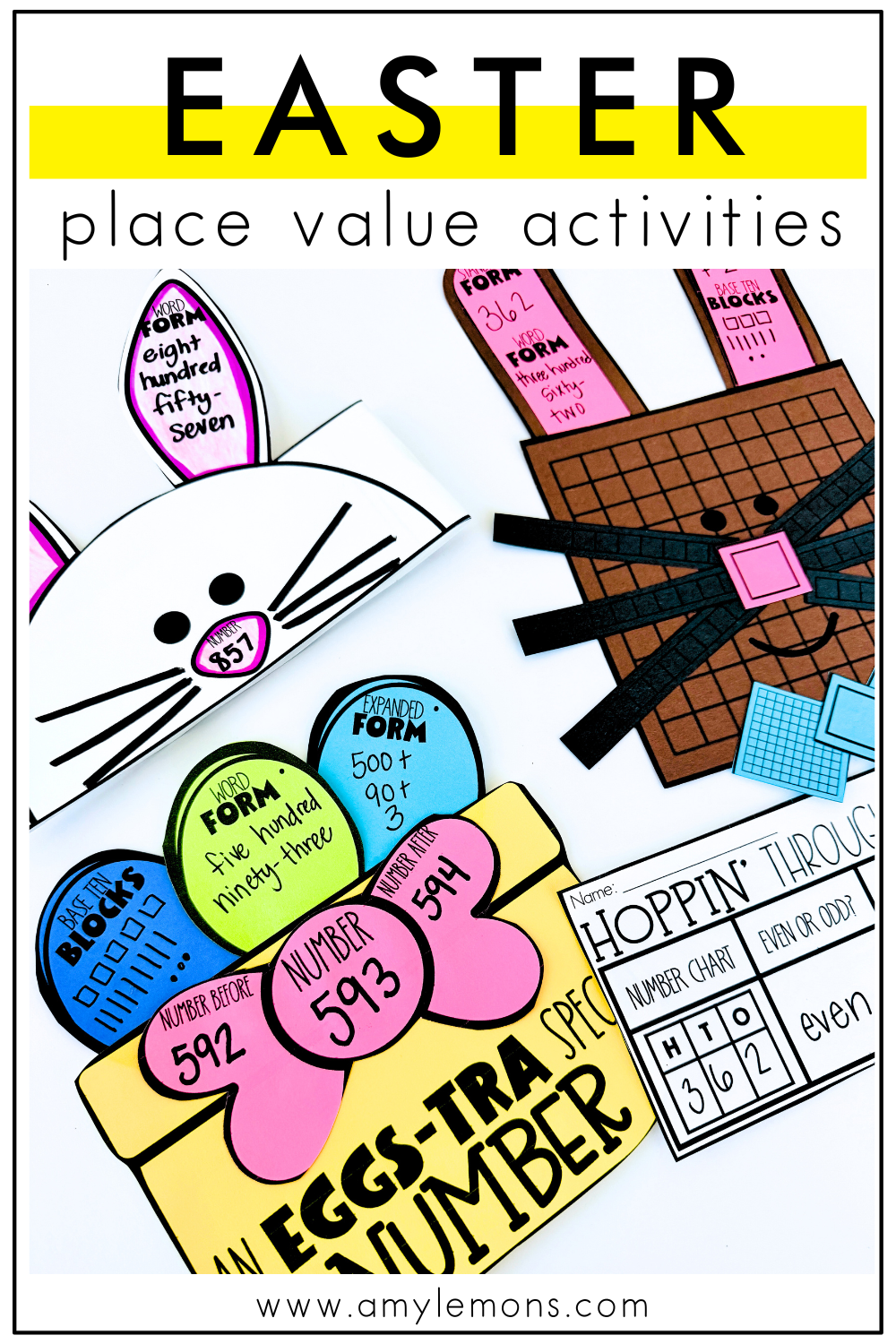 3 Engaging Easter-Themed Place Value Activities for Elementary Kids ...