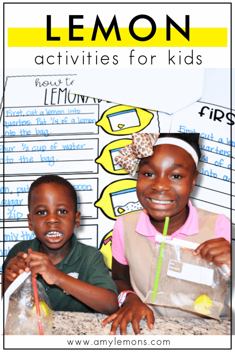 Lemon-Themed Summer Activities for Hands-On Learning at Home or in the ...