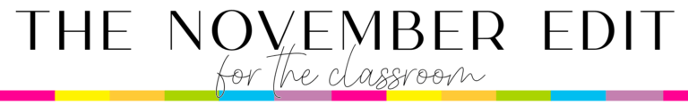 The November Edit: Favorite November Classroom Activities, Lessons, and ...