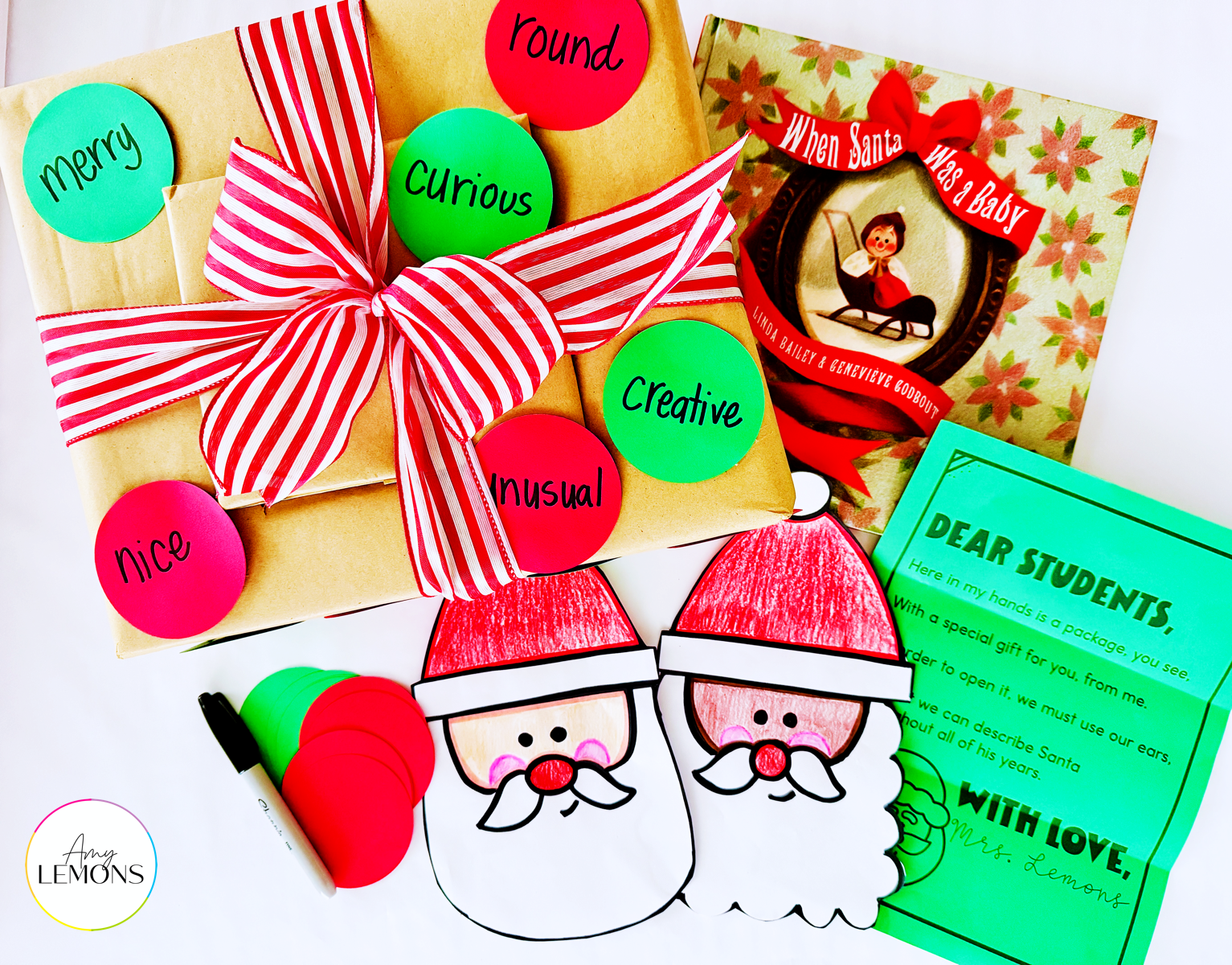 Describing Characters: Meaningful Santa Claus Classroom Activity for ...