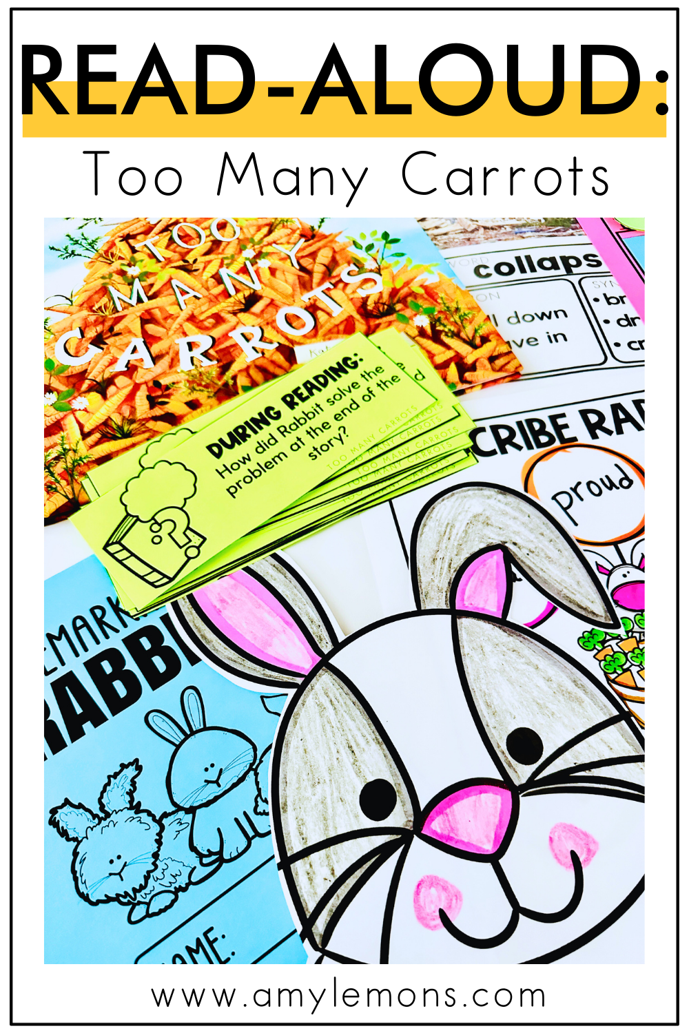 Interactive Read Aloud Lesson for Too Many Carrots: Comprehension and ...